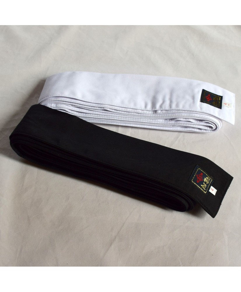 High-end Aikido / Iaido obi (belt) in tetron fabric made in Japan.