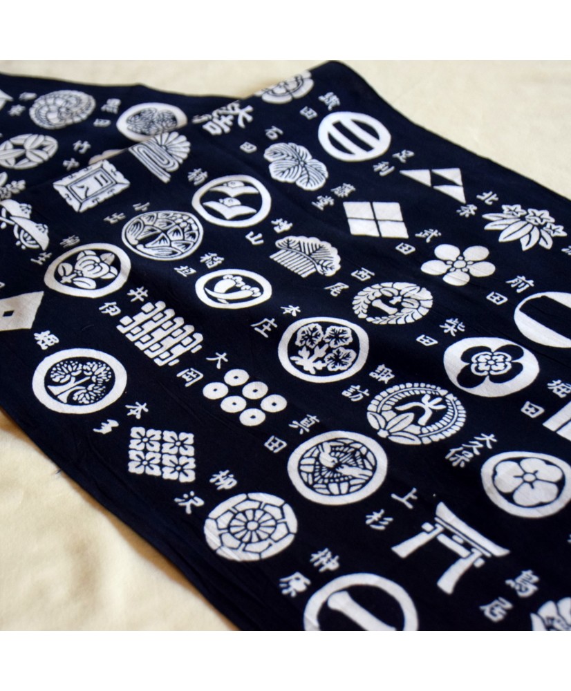 Tenugui kendo japanese towel - SENGOKU KAMON/ family coat of arms