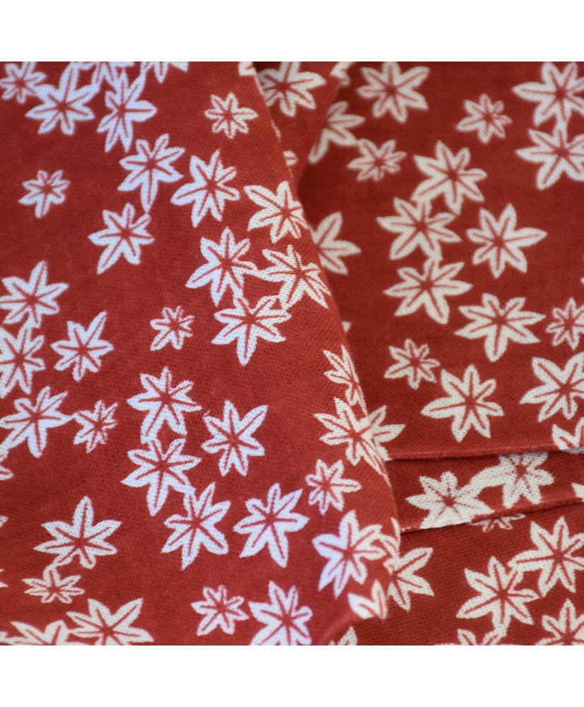 Traditional Tenugui the KENDO Fabric - Autumn Maple Leaf Pattern