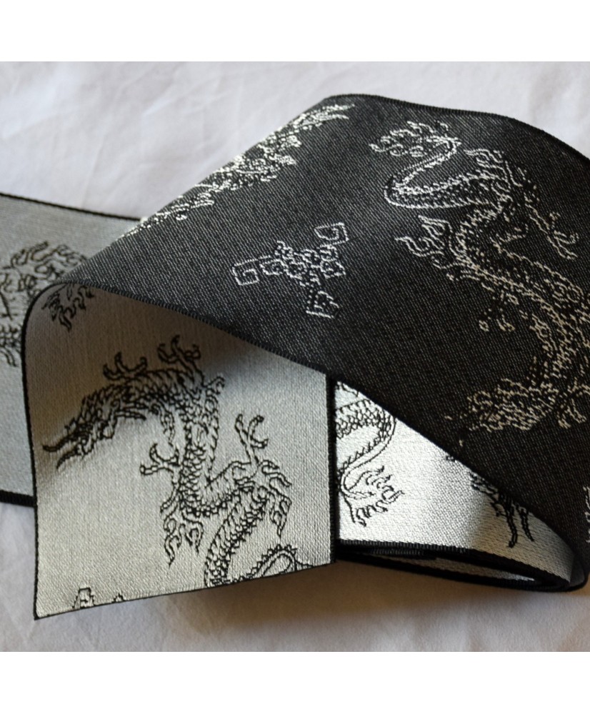 obi belt kakuobi dragon hitoe-made in Japan