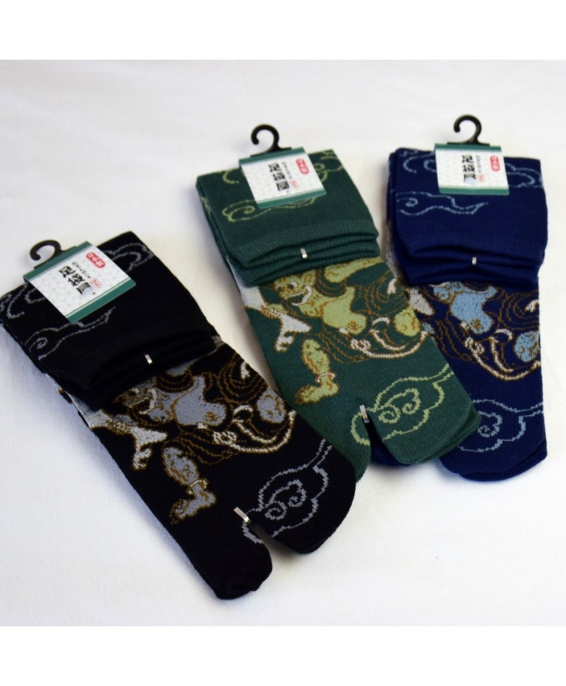 Tabi FUJIN- Japanese black cotton socks. Retain heat, absorb moisture.