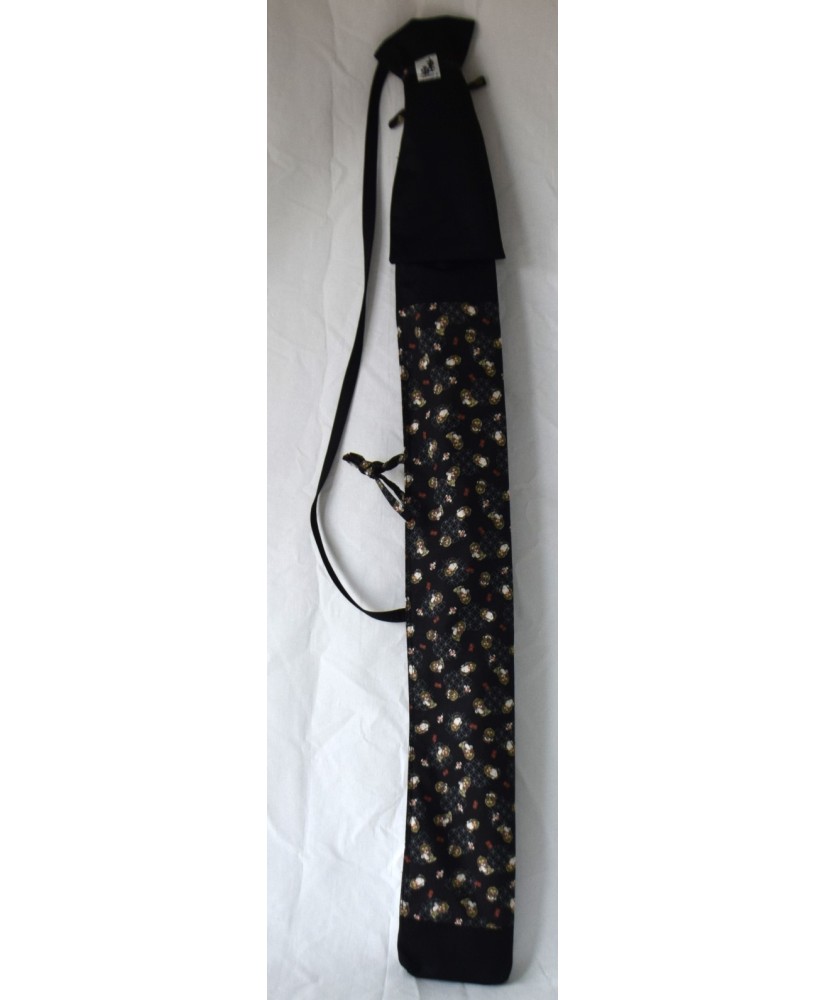 bokken shinai bag japanese with kimono fabric TANUKI