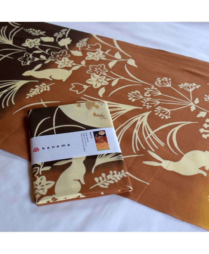 Tenugui traditional Japanese towel OUGON TSUKIYO