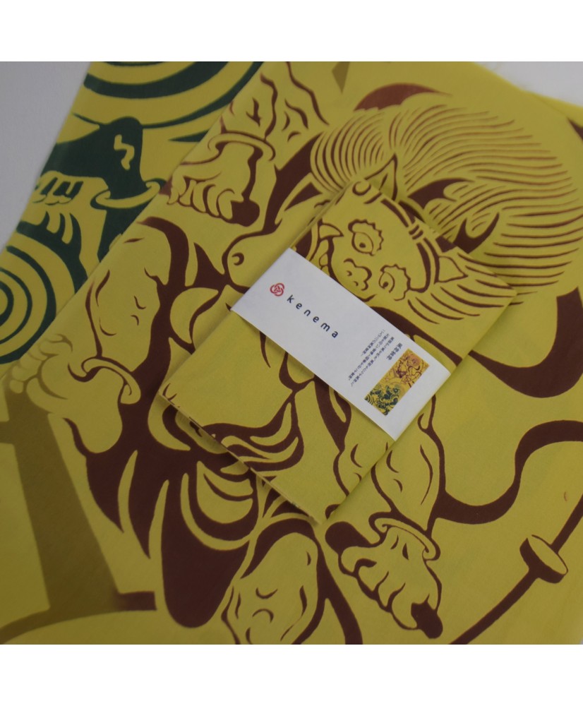 Tenugui traditional Japanese towel FUJIN RAIJIN