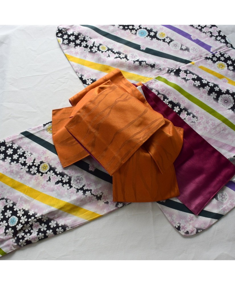 Yukata SET -Japanese cotton summer kimono