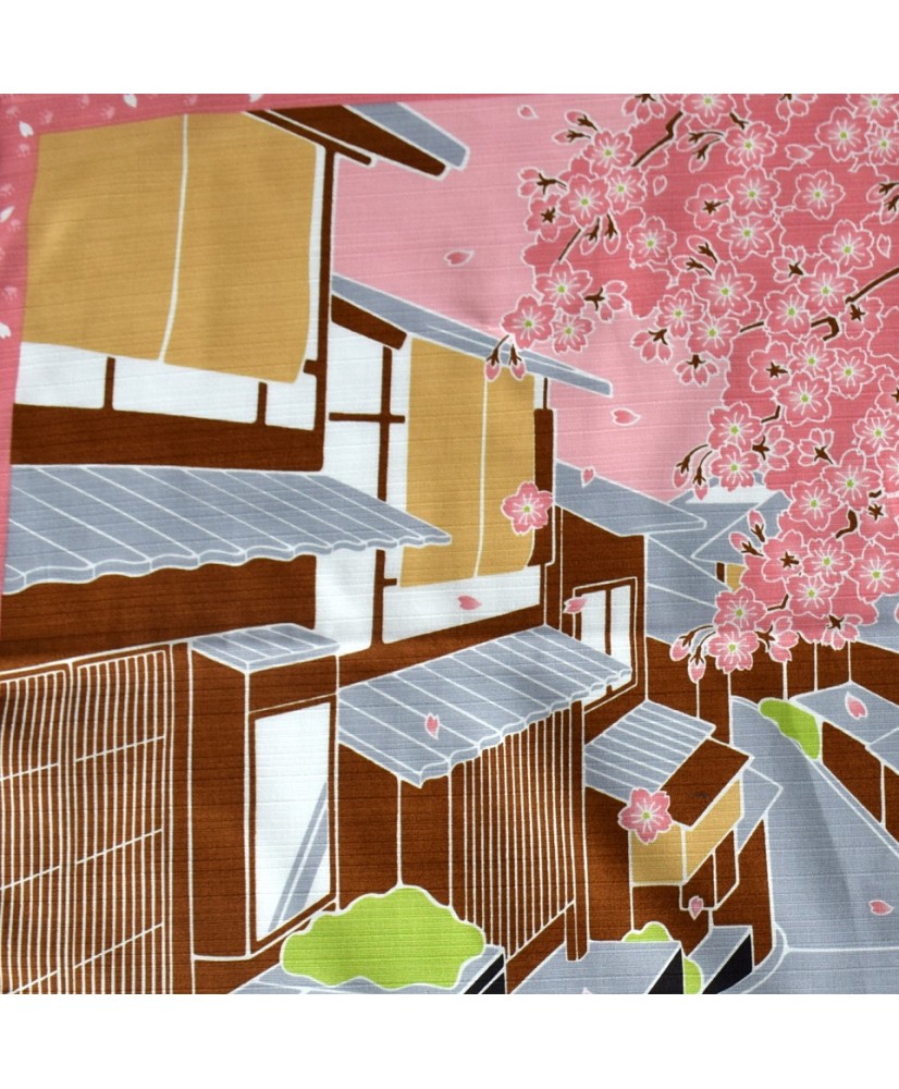 Furoshiki pequeño -La serie “Paseo del gato TAMA SAKURA”