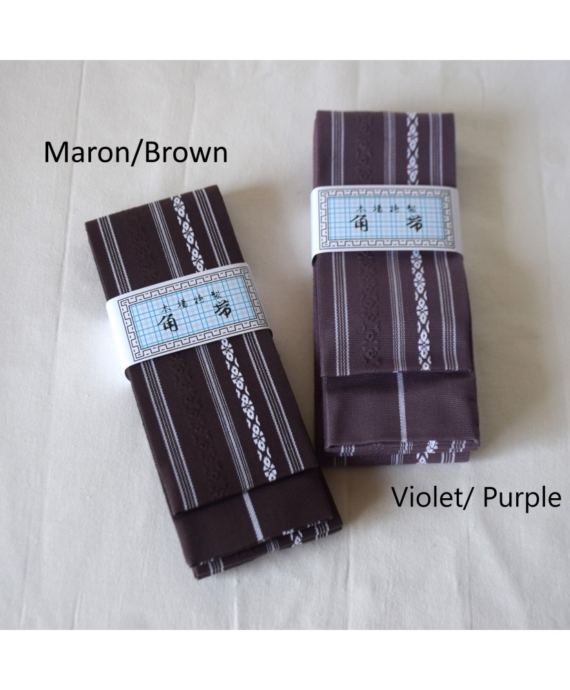 Kaku obi - ceinture large japonaise - pour Iaido, Kenjutsu. En coton.