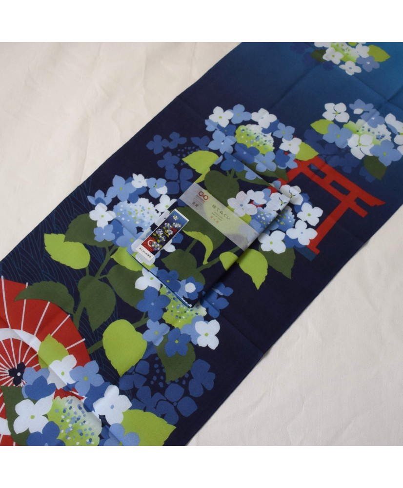 Japanese traditional towel tenugui - AJISAI WAGESHIKI