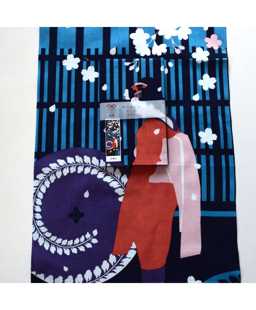 Toalla tradicional japonesa tenugui - SAKURA MAIKO
