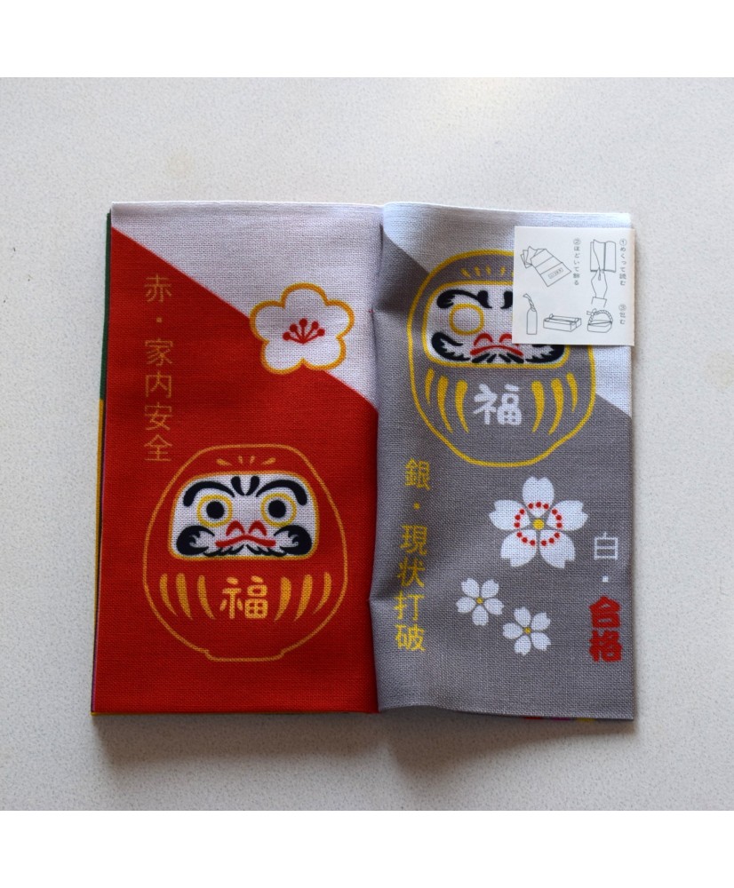Tenugui serviette traditionnelle japonais-kamon