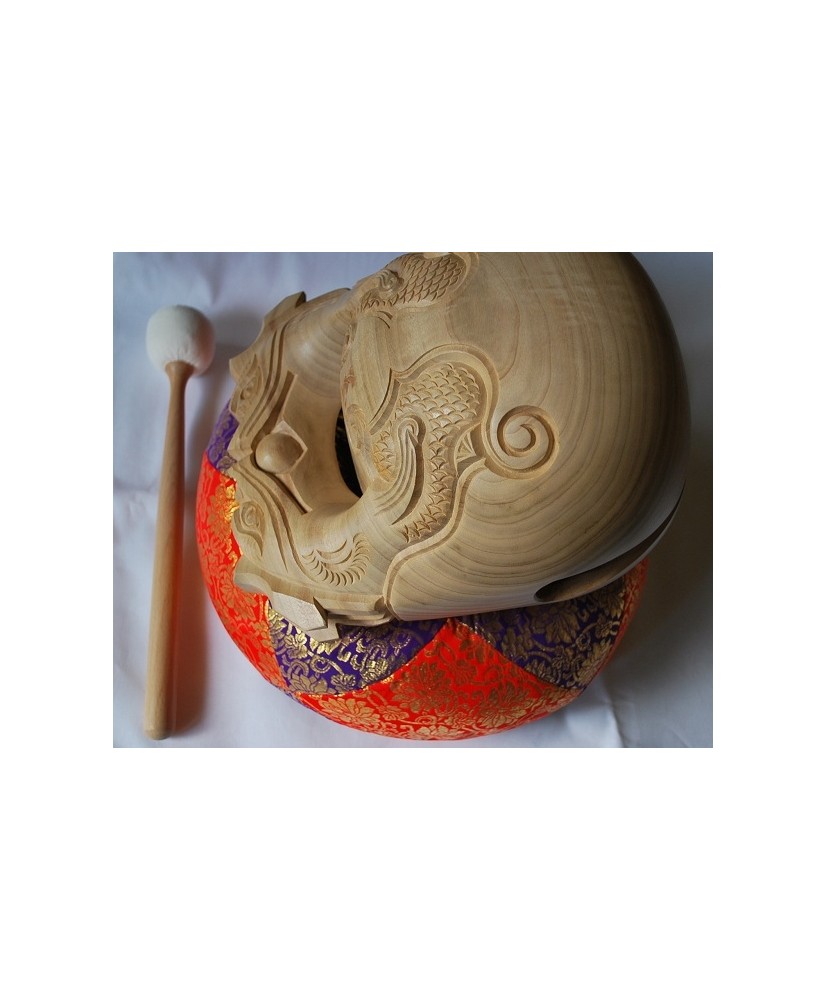 Mokugyo de alta calidad, instrumento (tambor) Budismo Zen soto Rinzai.