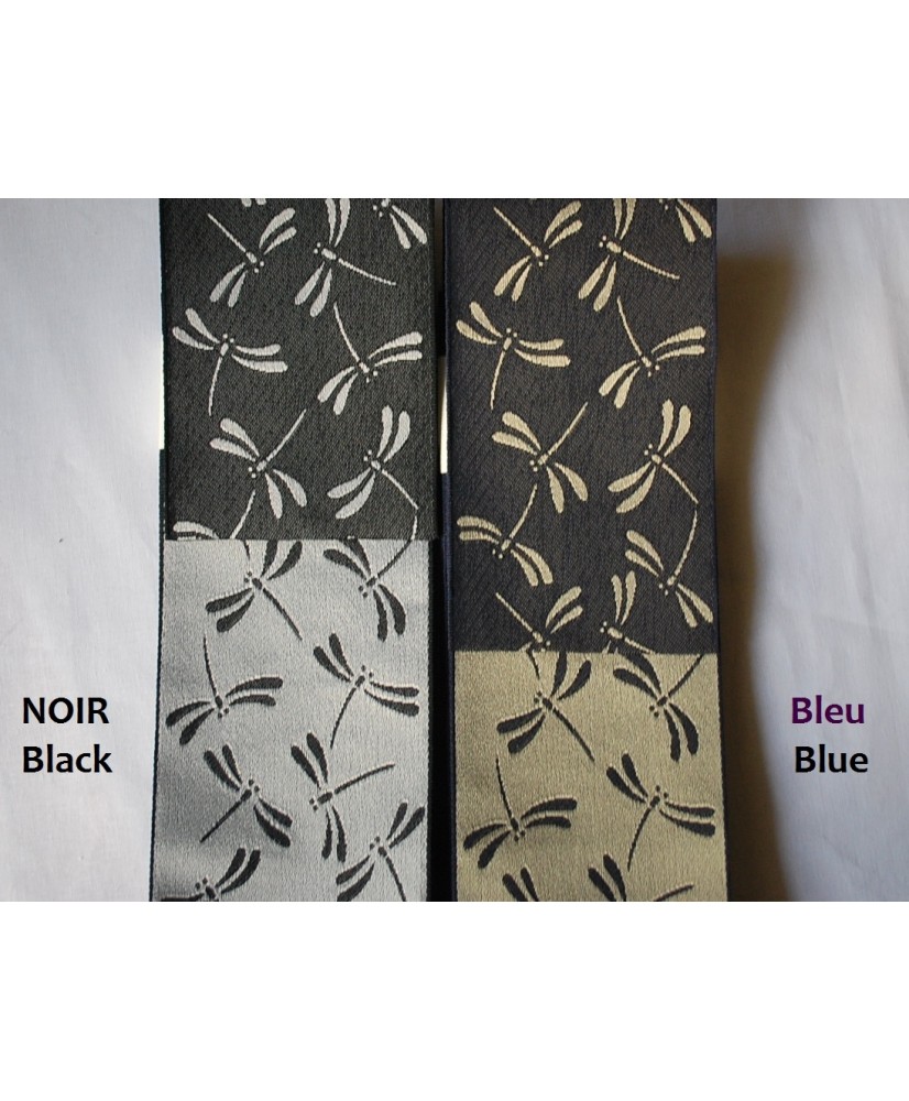 Japanese Kakuobi for Iaido, tombo pattern (dragonfly), made in Japan.