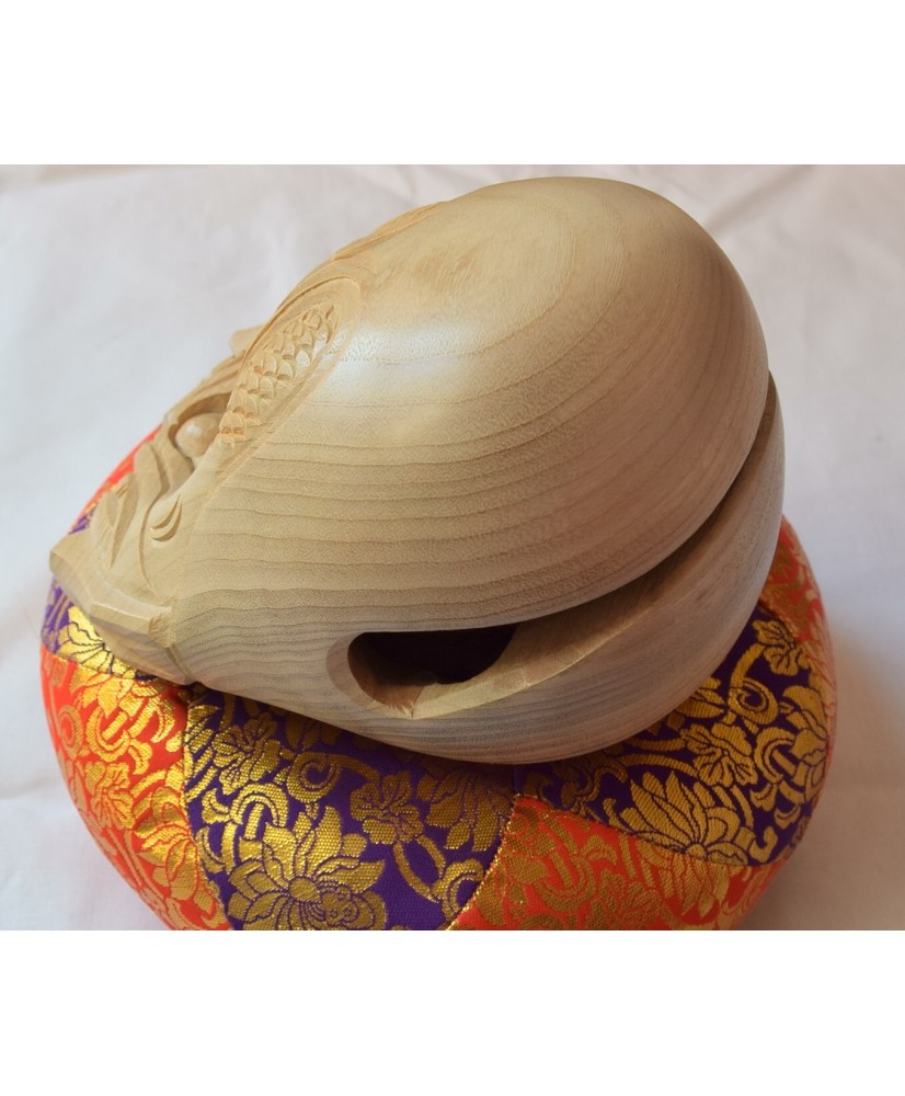 Mokugyo de alta calidad, instrumento (tambor) Budismo Zen soto Rinzai.