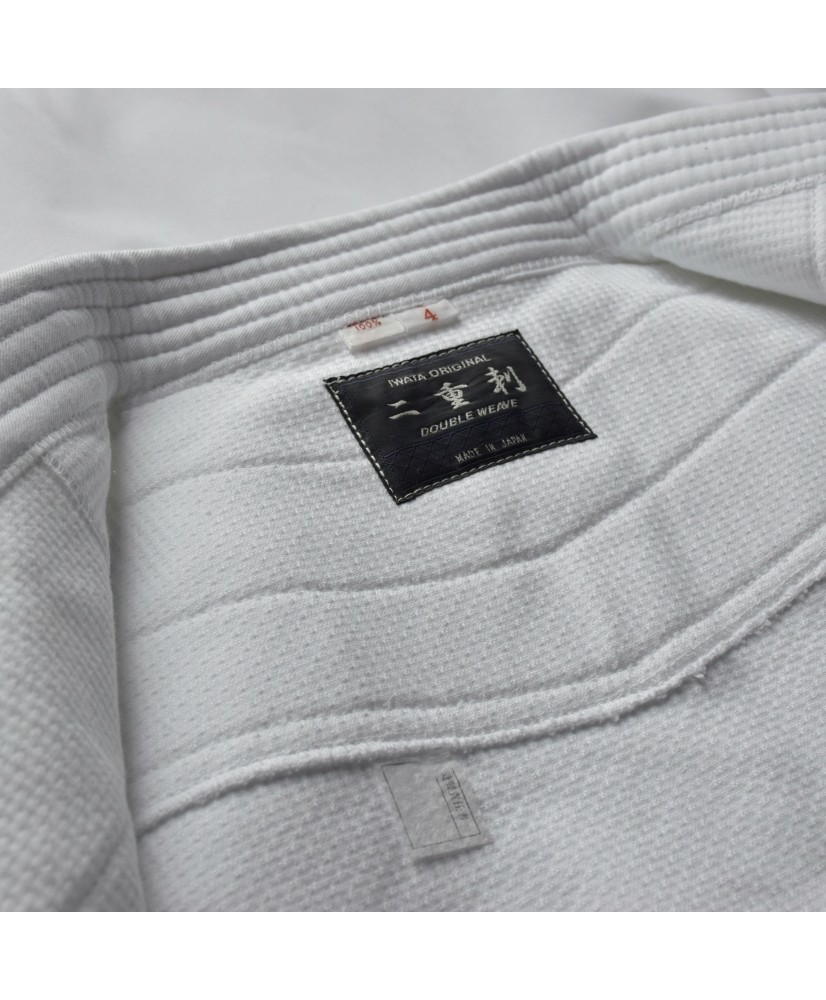 Aikido Dogi white IWATA 300AW Uniform Set Standard gi double layer