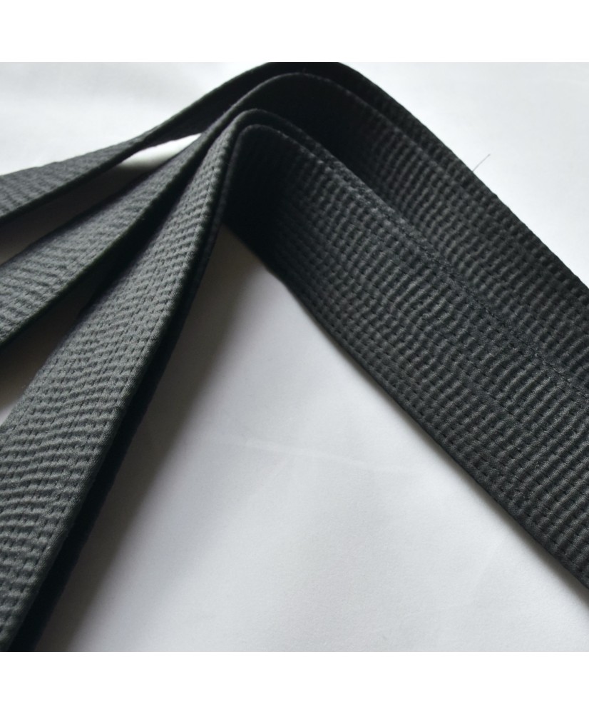 Iwata Shusu black belt (kuro obi) made in Japan. Very resistant fabric