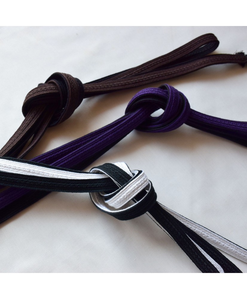 Sageo for saya of iaito / katana. In silk, nice chuya bicolor pattern.